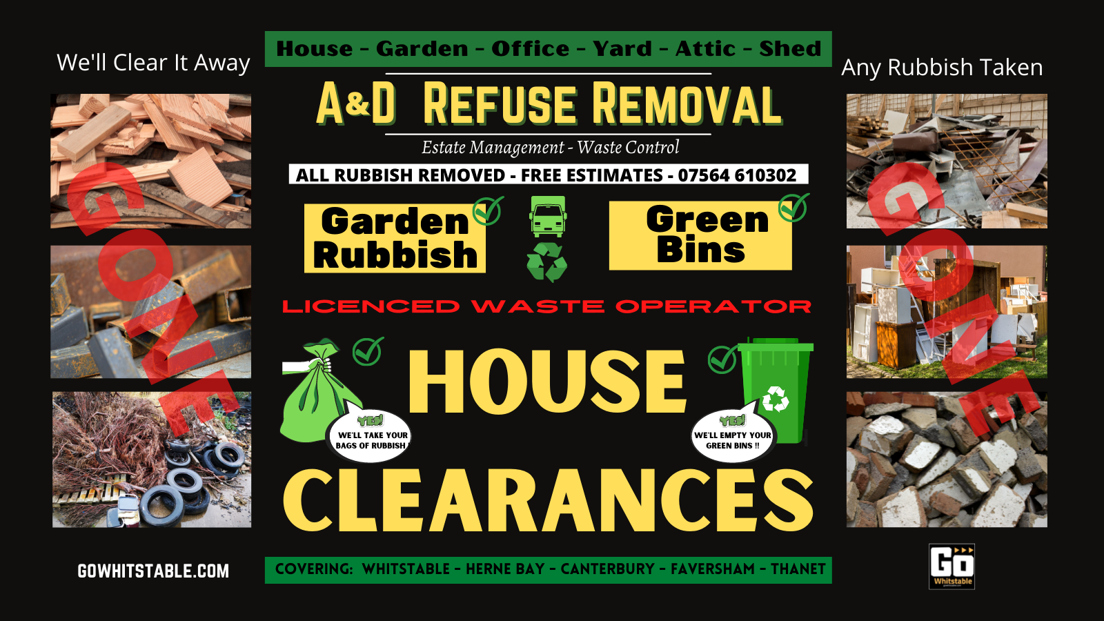 House Clearance, A & D Refuse and Removal - Waste Rubbish Cleared